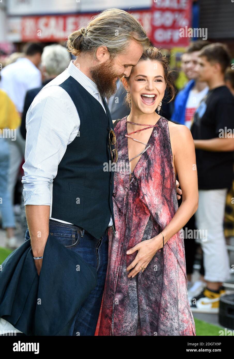 Kara Tointon (right) and Marius Jensen attending The Festival world ...