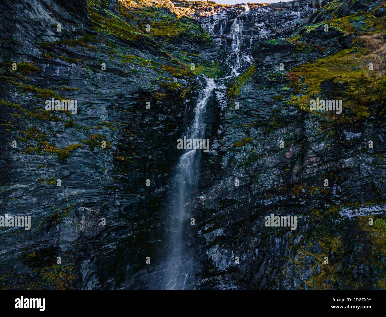 Aerial footage of waterfall hi-res stock photography and images - Alamy