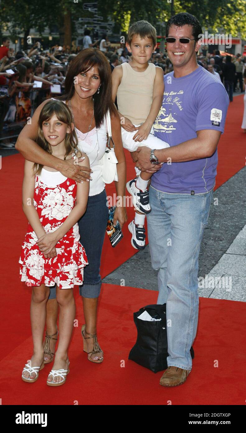 Linda Lusardi and family arriving Stock Photo - Alamy