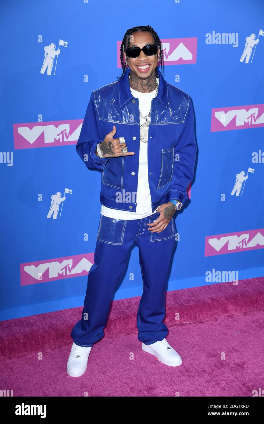 Tyga arriving at the MTV Video Music Awards 2018, Radio City, New York ...