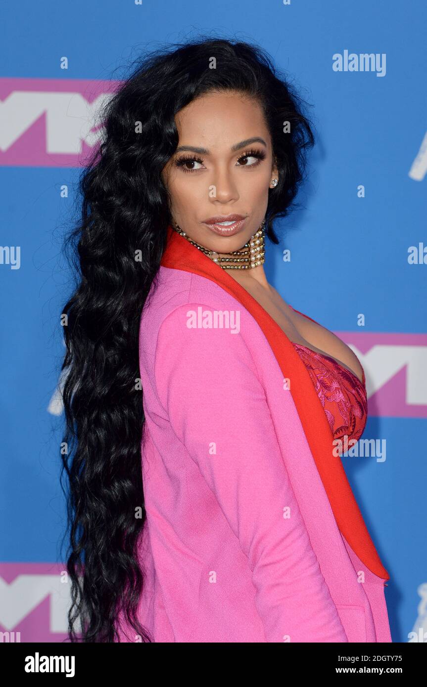 Erica Mena arriving at the MTV Video Music Awards 2018, Radio City, New ...