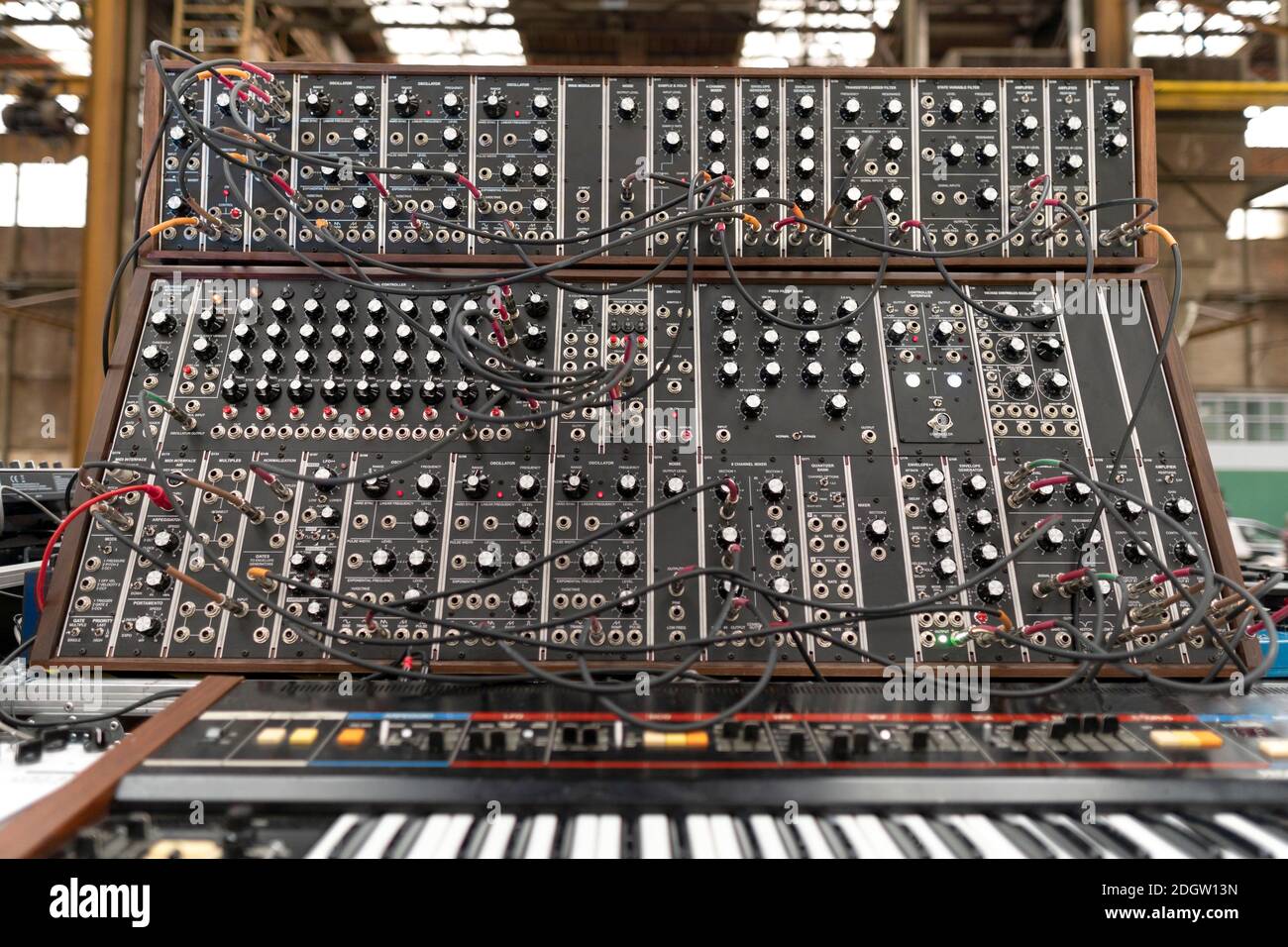 Vintage dj equipment for concert, party and event Stock Photo - Alamy