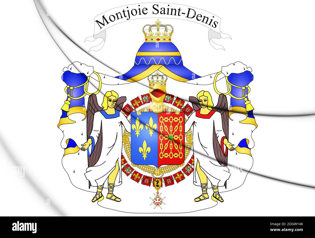 Coat of Arms of France and Navarre. 3D Illustration Stock Photo - Alamy