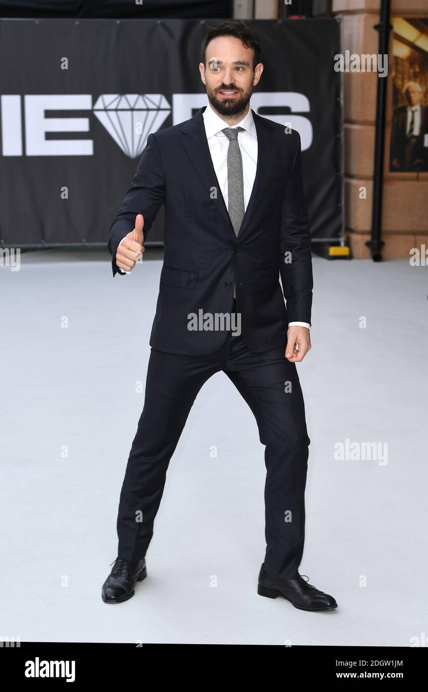 Charlie Cox arriving at the World Premiere of King of Thieves, Vue West ...