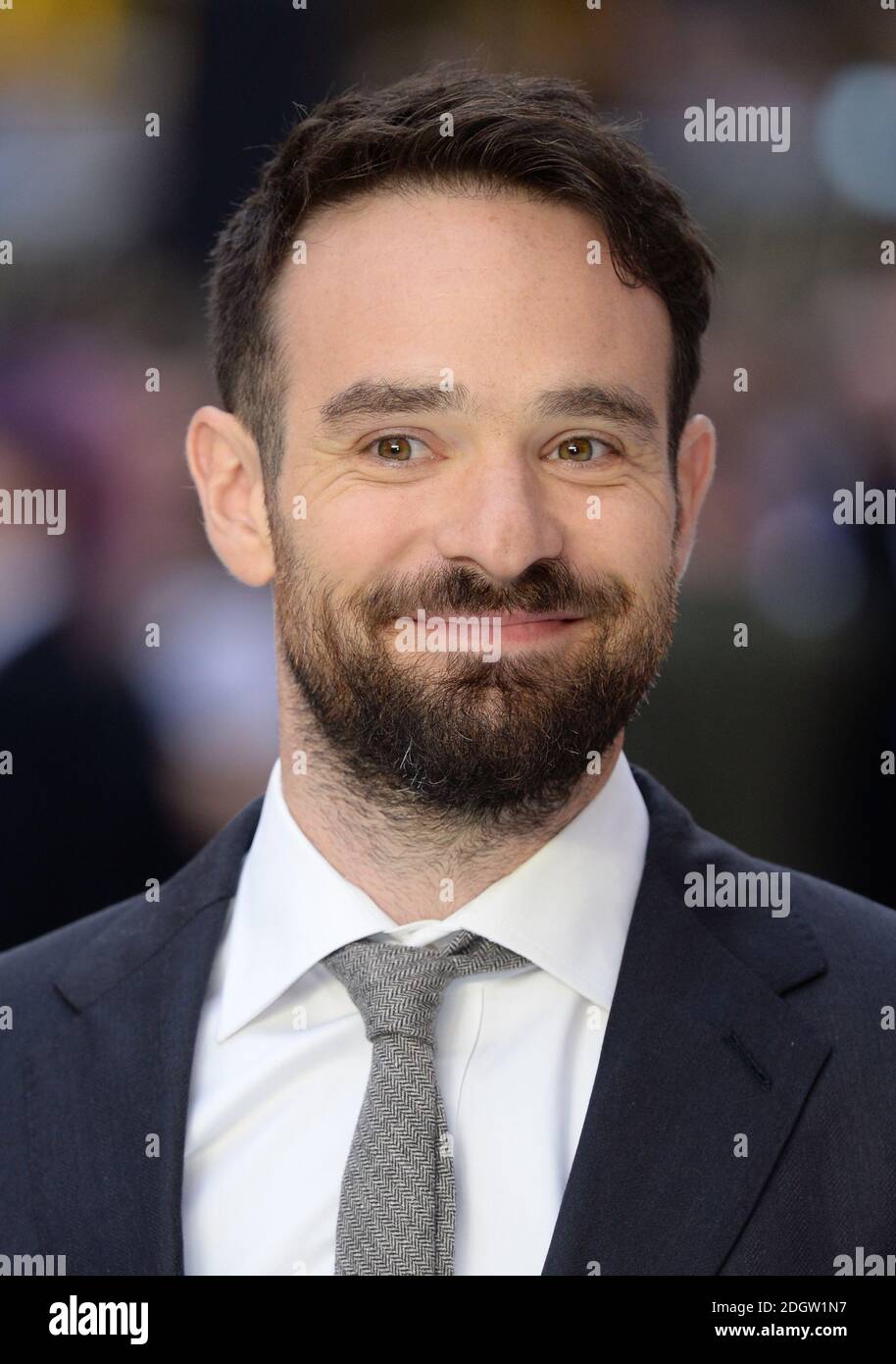 Charlie Cox arriving at the World Premiere of King of Thieves, Vue West ...