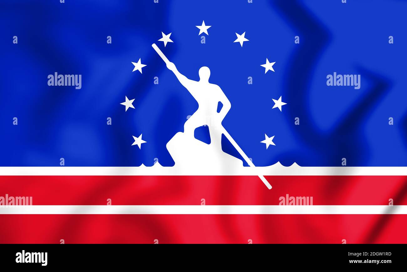 3D Flag of Richmond (Virginia), USA. 3D Illustration Stock Photo - Alamy