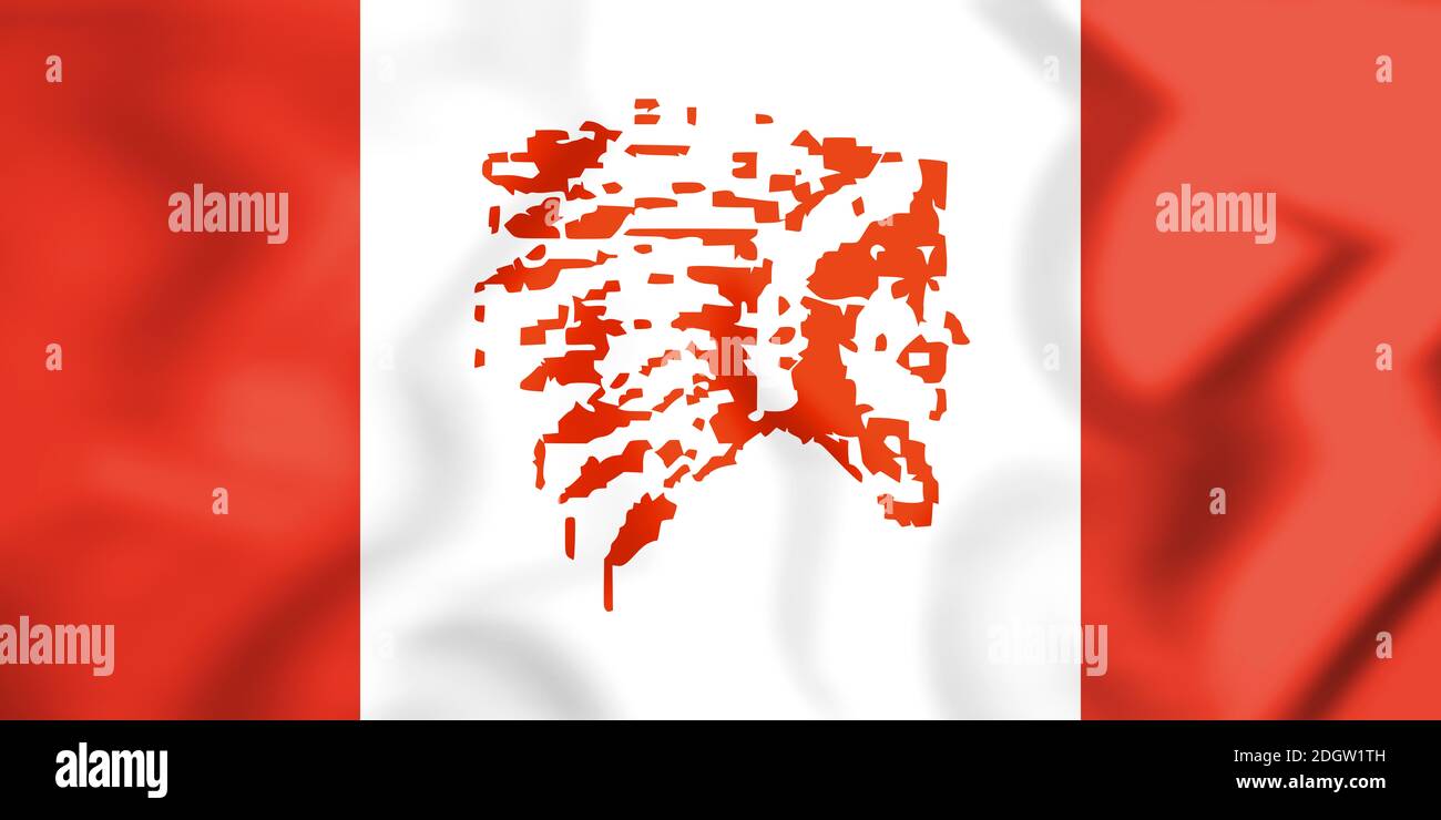 3D Flag of the Cree. 3D Illustration Stock Photo - Alamy