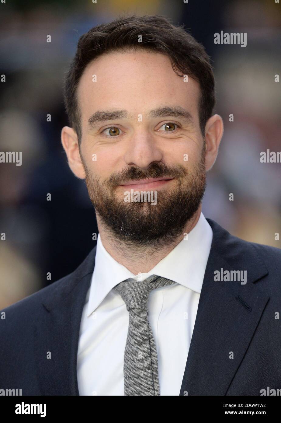 Charlie Cox arriving at the World Premiere of King of Thieves, Vue West ...