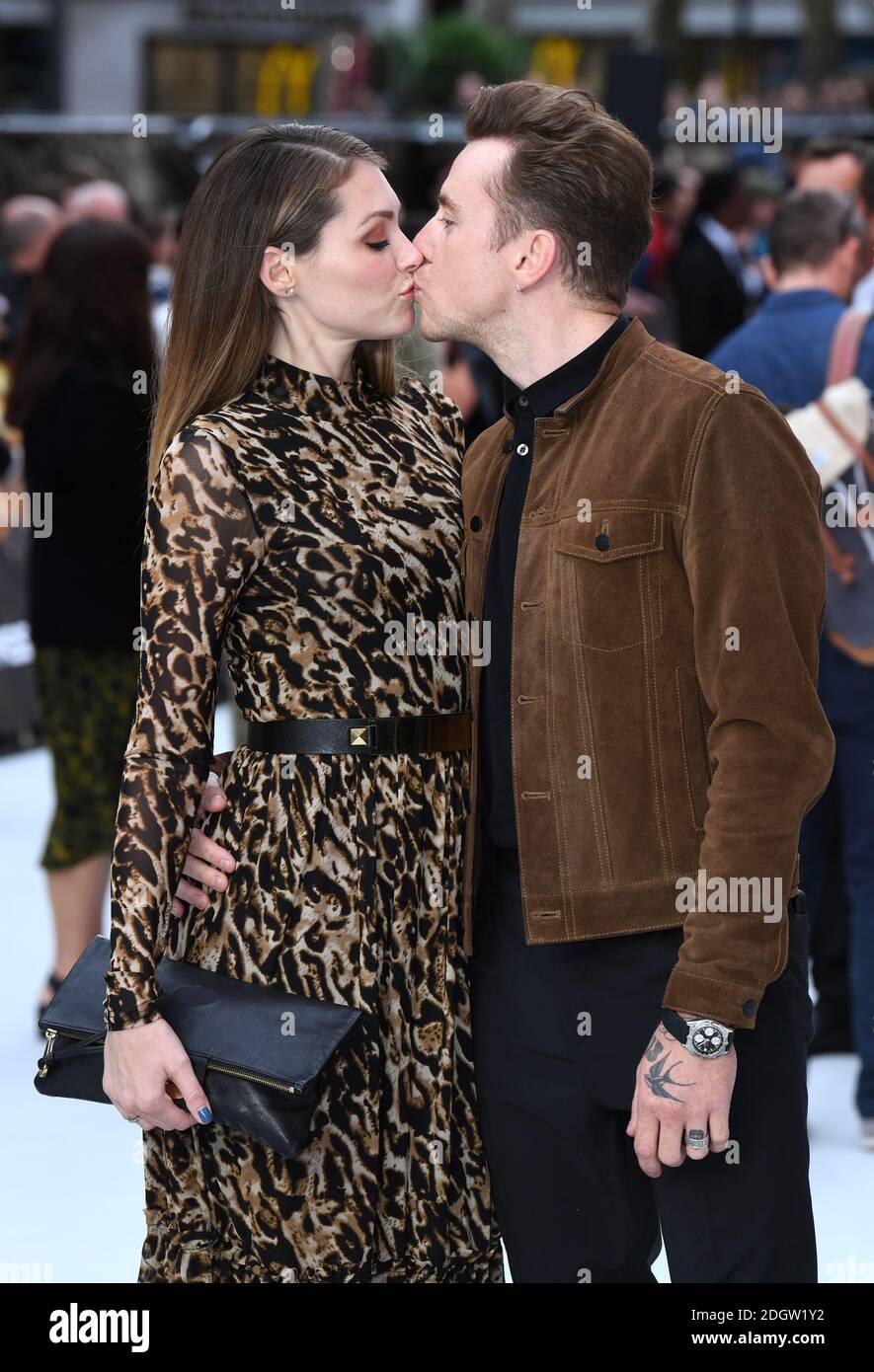 Georgia Horsley and Danny Jones arriving at the World Premiere of King ...