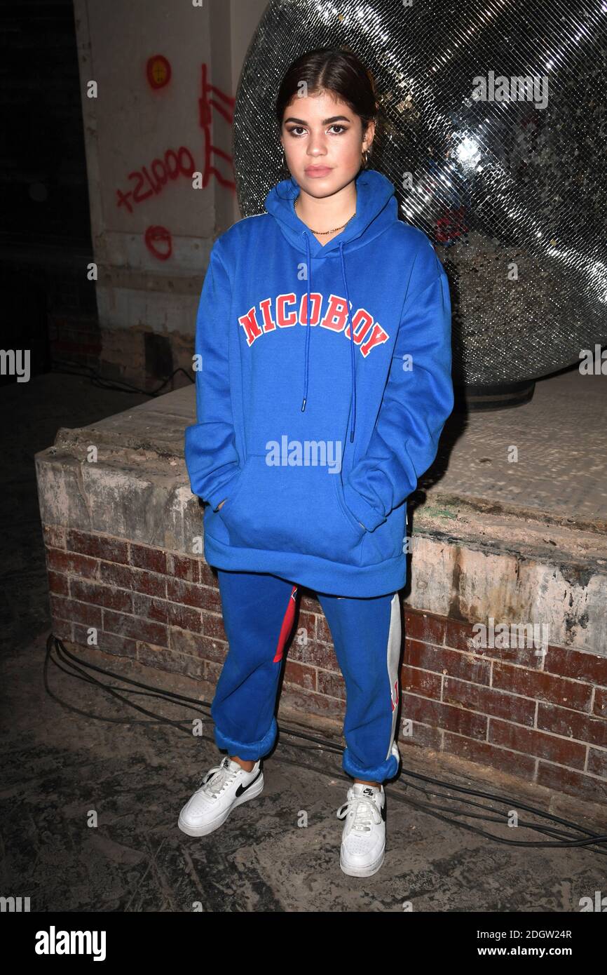 Molly Moorish on the front row at the Nicopanda catwalk Show, part of ...