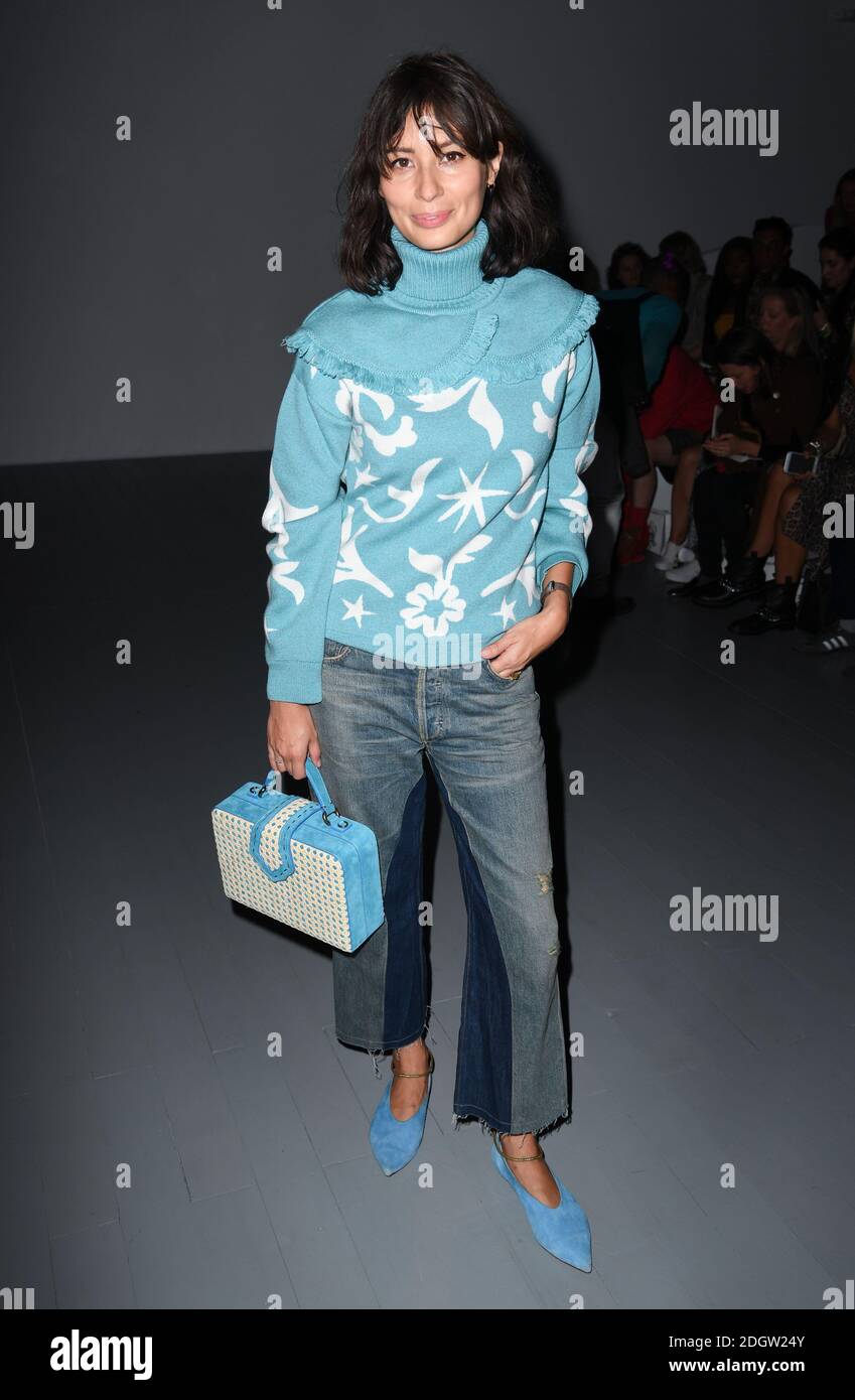 Jasmine Hemsley on the front row at the Bora Aksu catwalk Show, part of ...