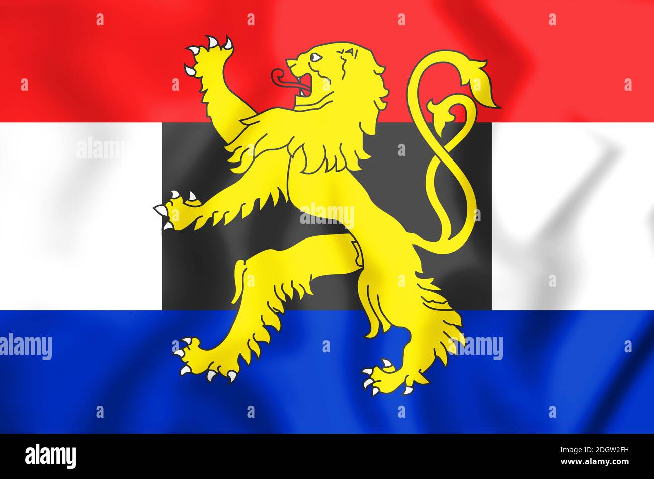 3D Flag of the Benelux. 3D Illustration Stock Photo - Alamy