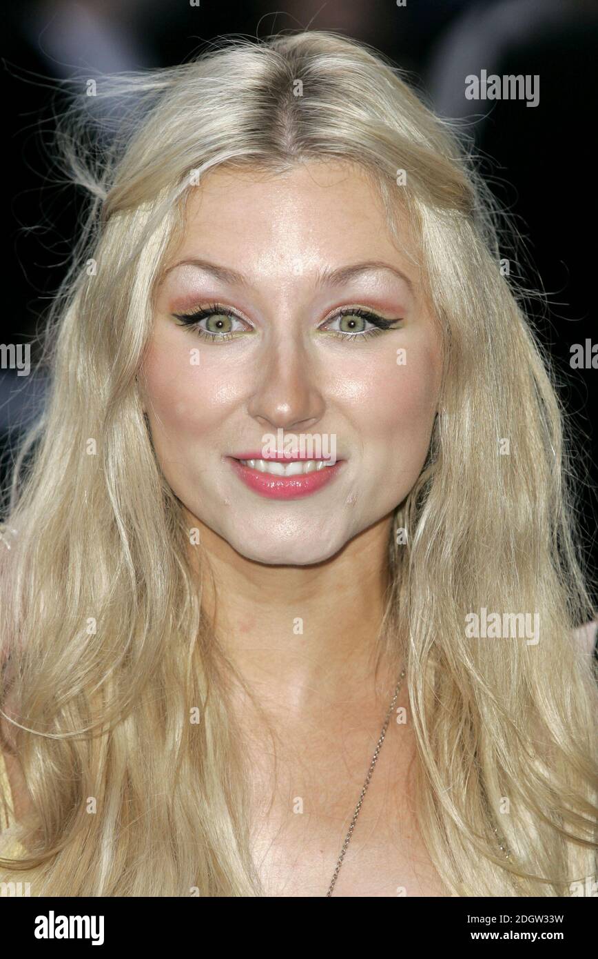 Hayley Wardle from Totally Frank arriving Stock Photo - Alamy