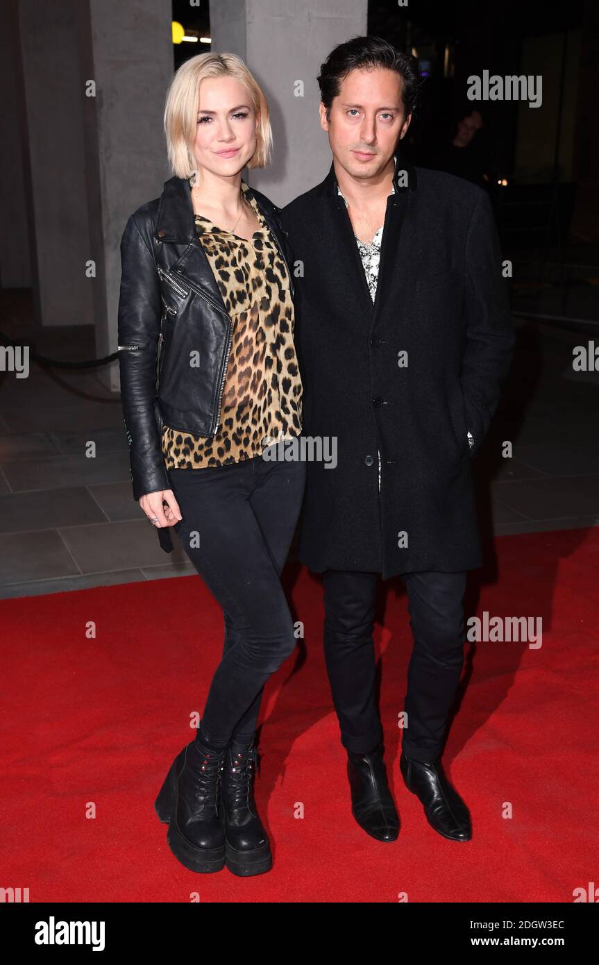 Carl Barat and Edie Langley arriving at the UK Premiere of Two For Joy ...