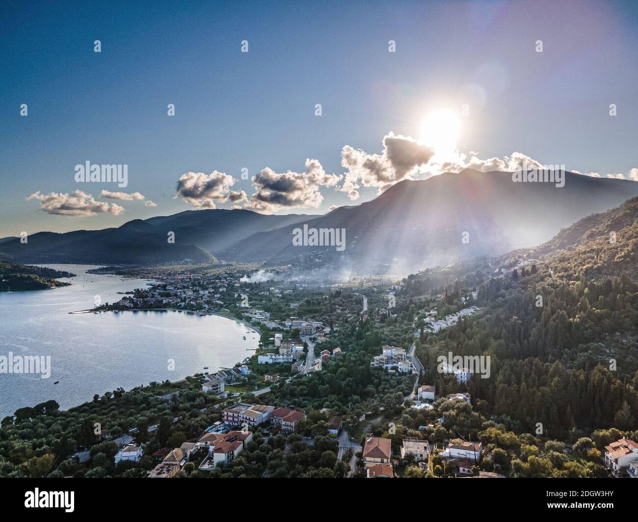 Aeriall Views of Greek Island/ Lefkada Stock Photo - Alamy