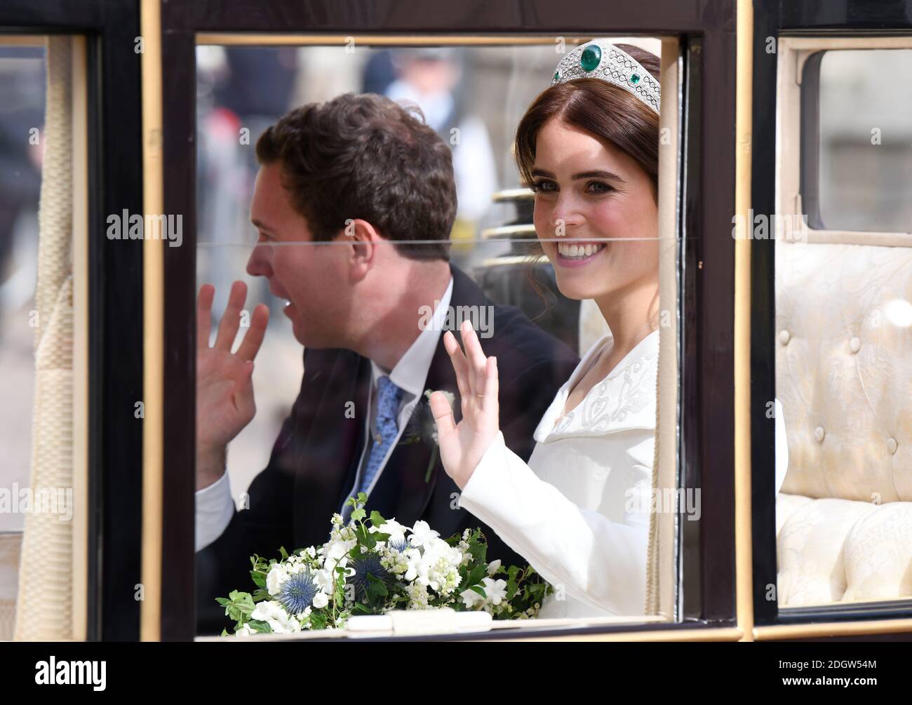 Princess Eugenie and her husband Jack Brooksbank travel in the Scottish ...