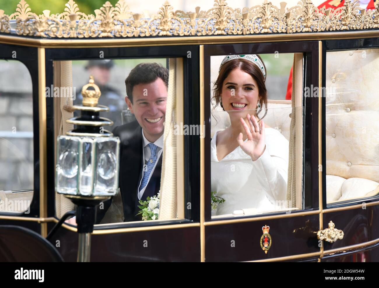 Princess Eugenie and her husband Jack Brooksbank travel in the Scottish ...