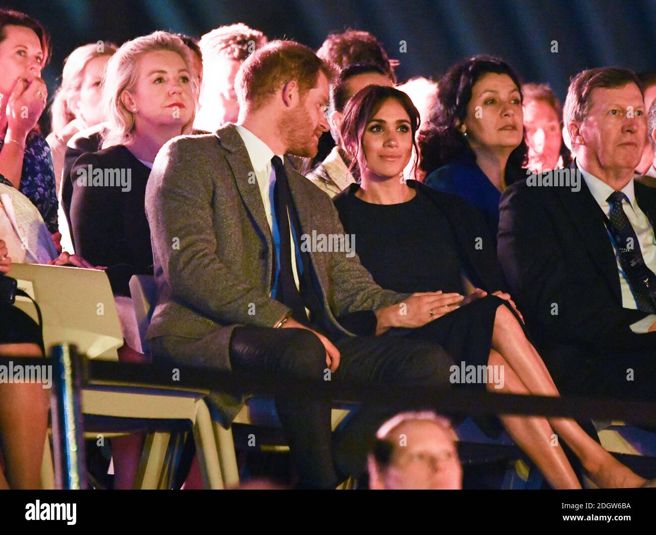 Prince Harry Duke of Sussex and Meghan Duchess of Sussex attend the ...