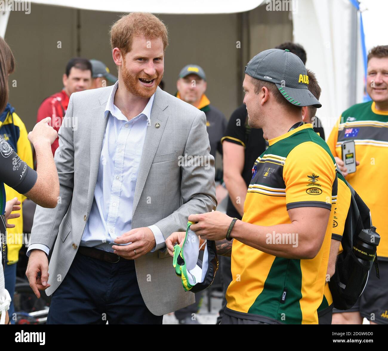 Prince Harry Duke of Sussex meets athletes at the Invictus Games and ...