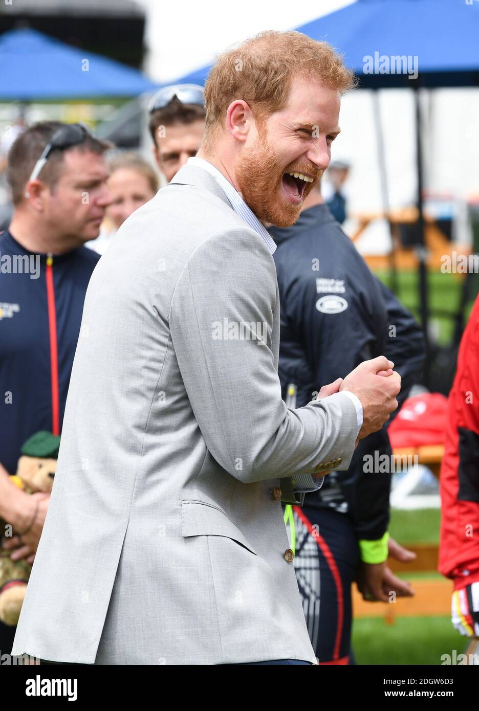 Prince Harry Duke of Sussex meets athletes at the Invictus Games and ...