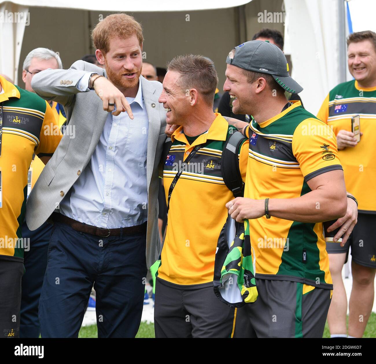Prince Harry Duke of Sussex meets athletes at the Invictus Games and ...