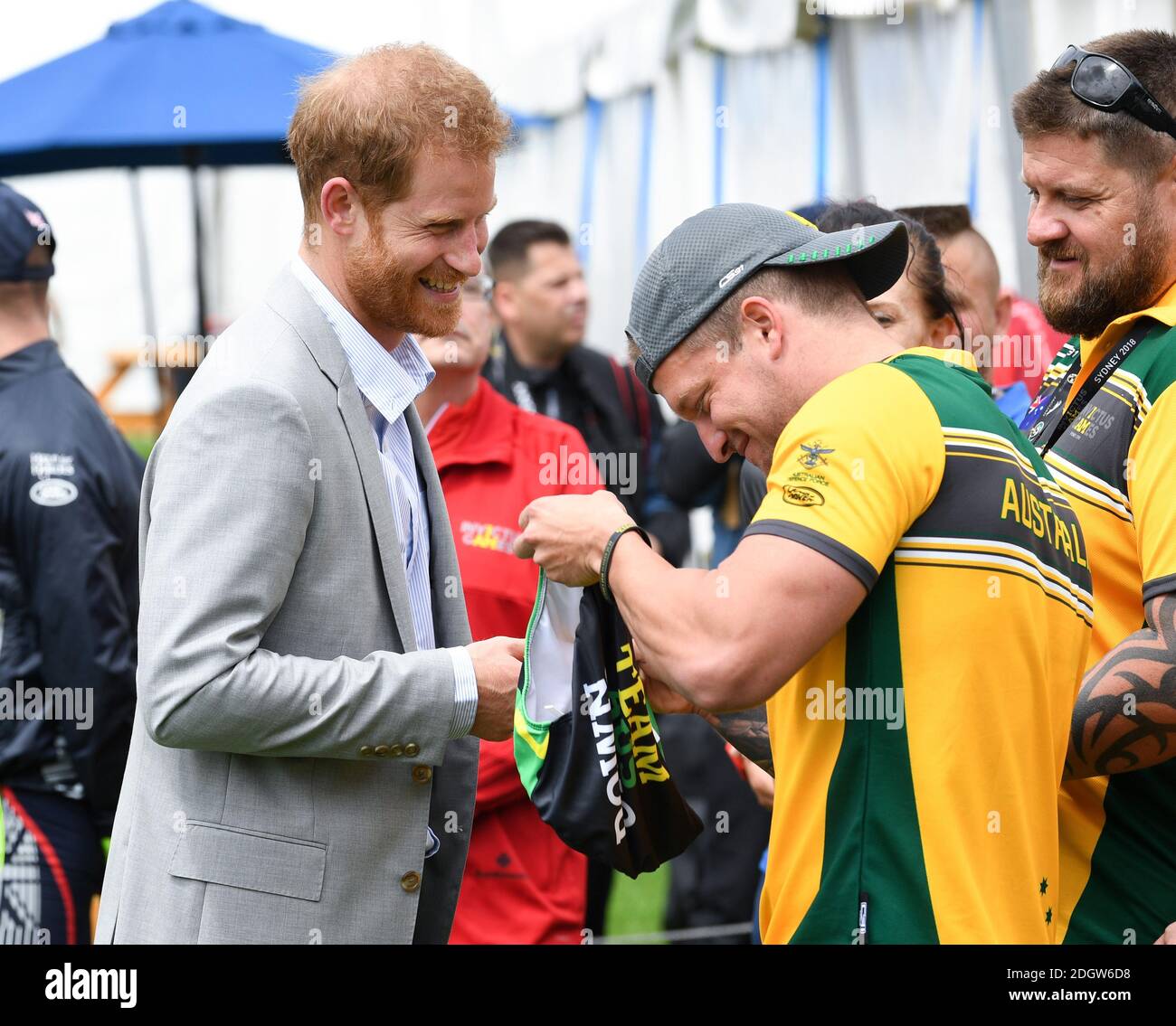 Prince Harry Duke of Sussex meets athletes at the Invictus Games and ...