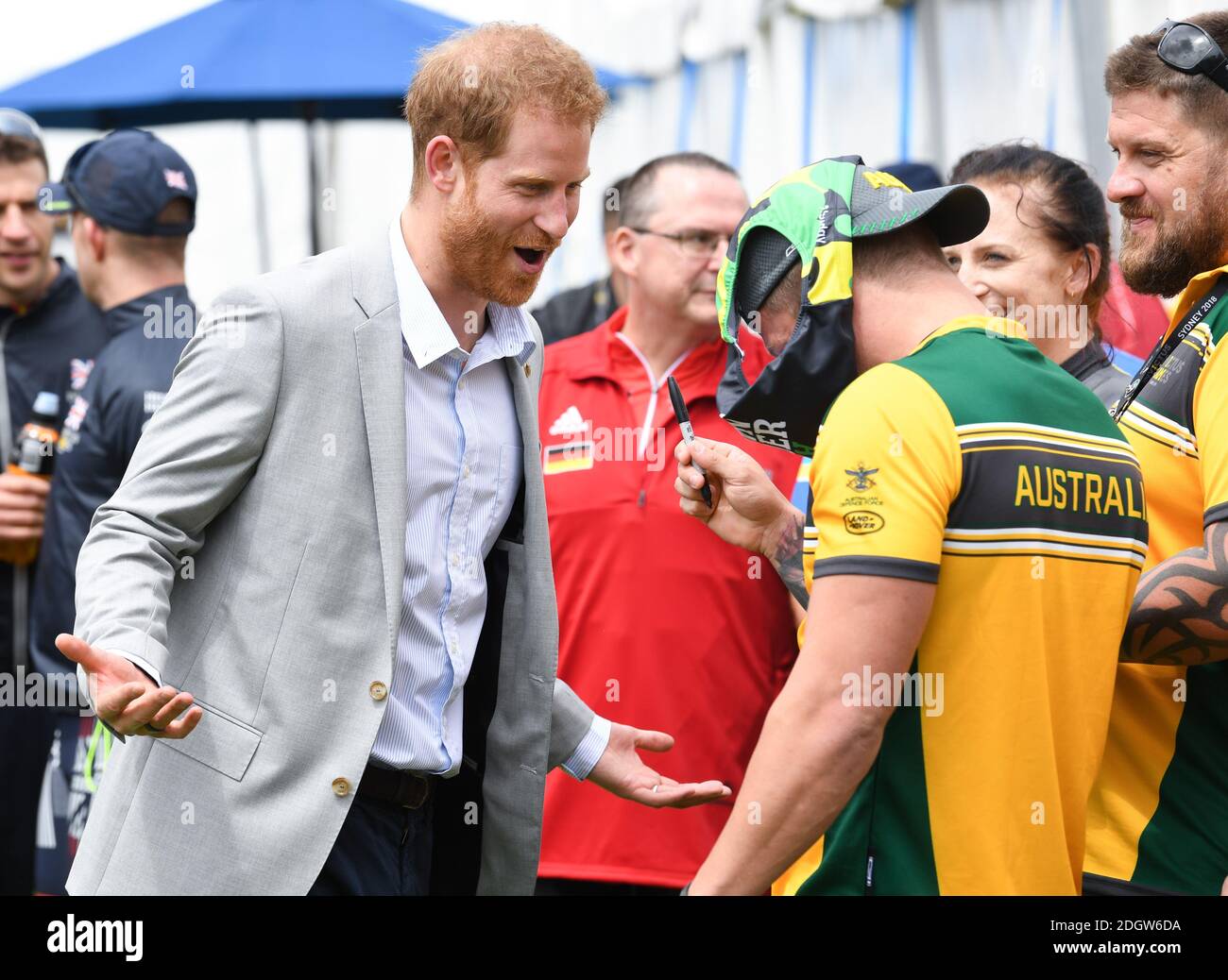 Prince Harry Duke of Sussex meets athletes at the Invictus Games and ...