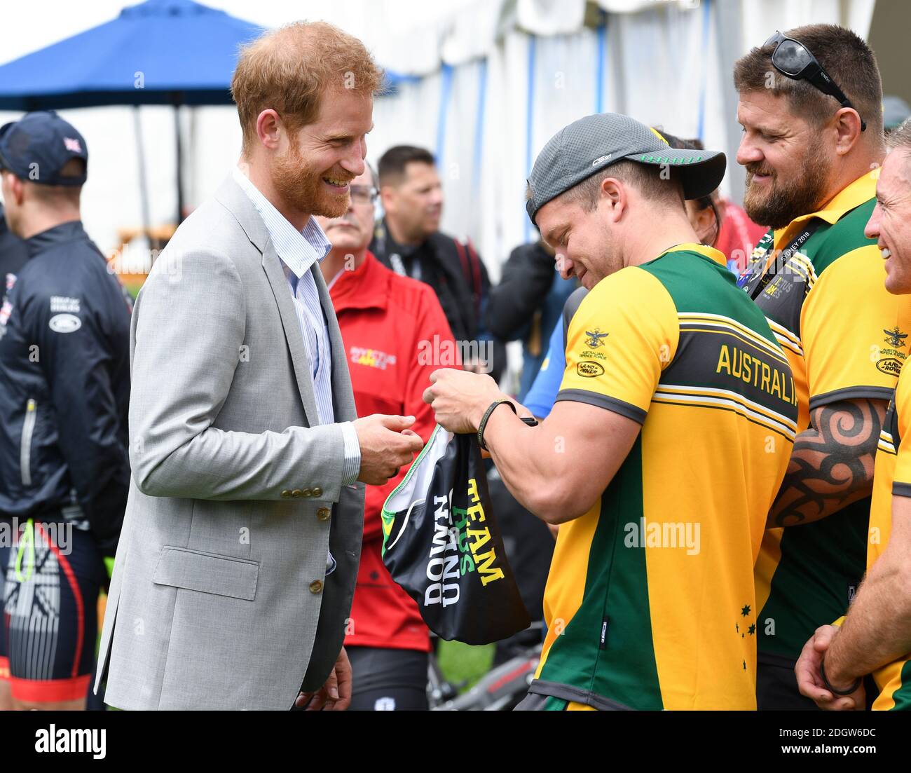 Prince Harry Duke of Sussex meets athletes at the Invictus Games and ...