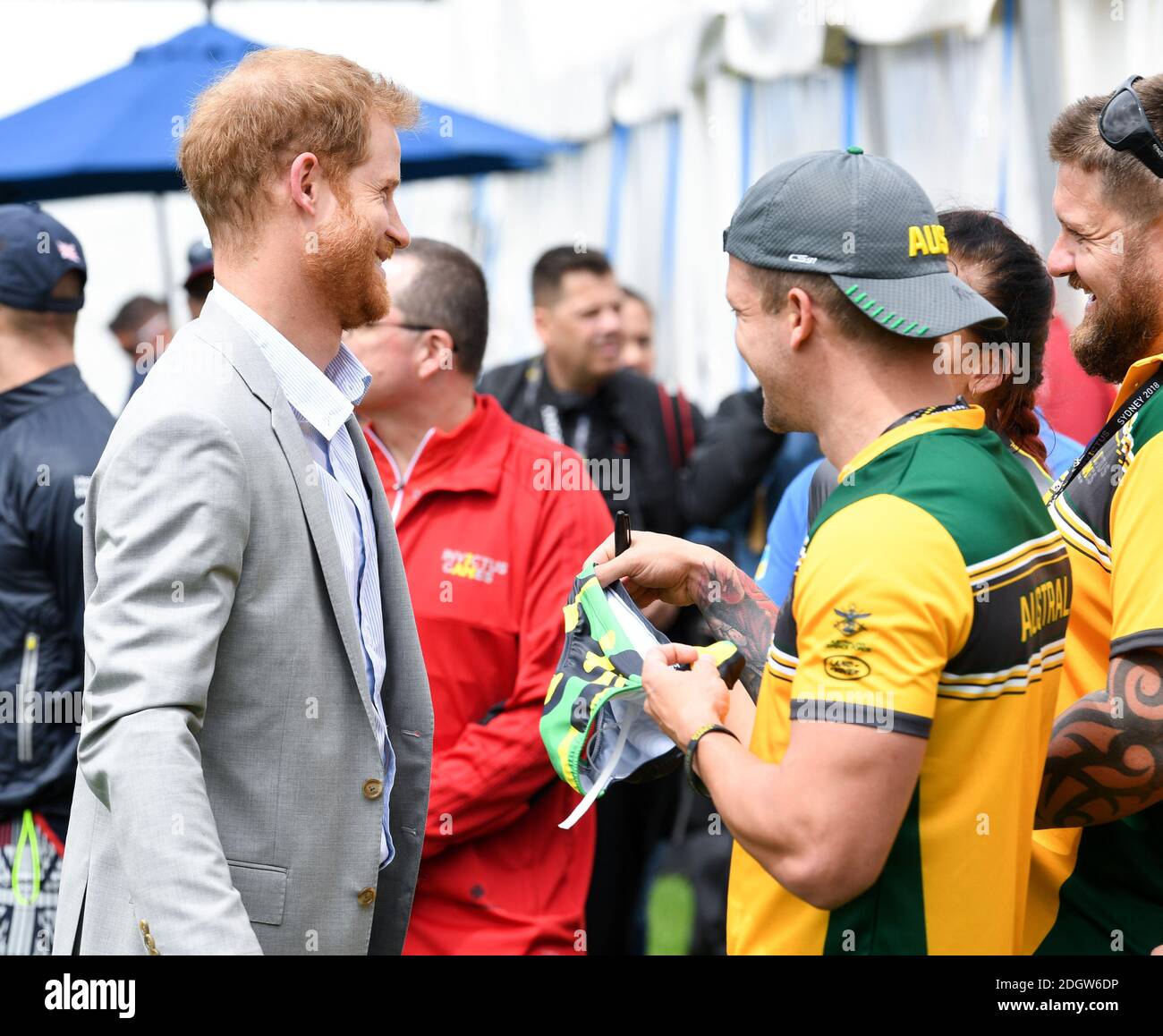 Prince Harry Duke of Sussex meets athletes at the Invictus Games and ...
