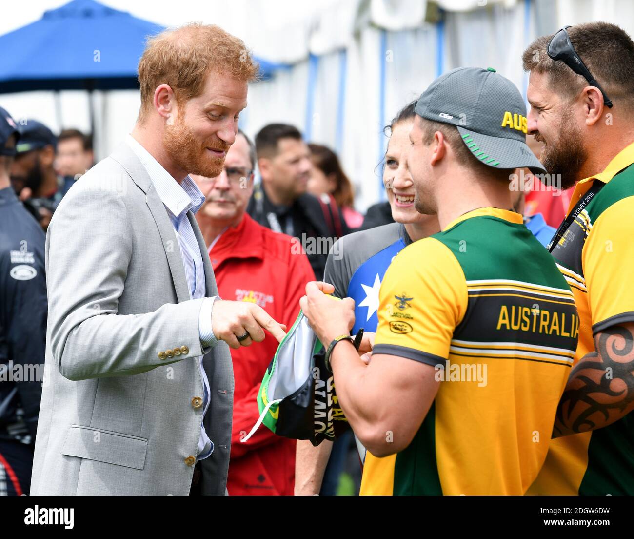 Prince Harry Duke of Sussex meets athletes at the Invictus Games and ...