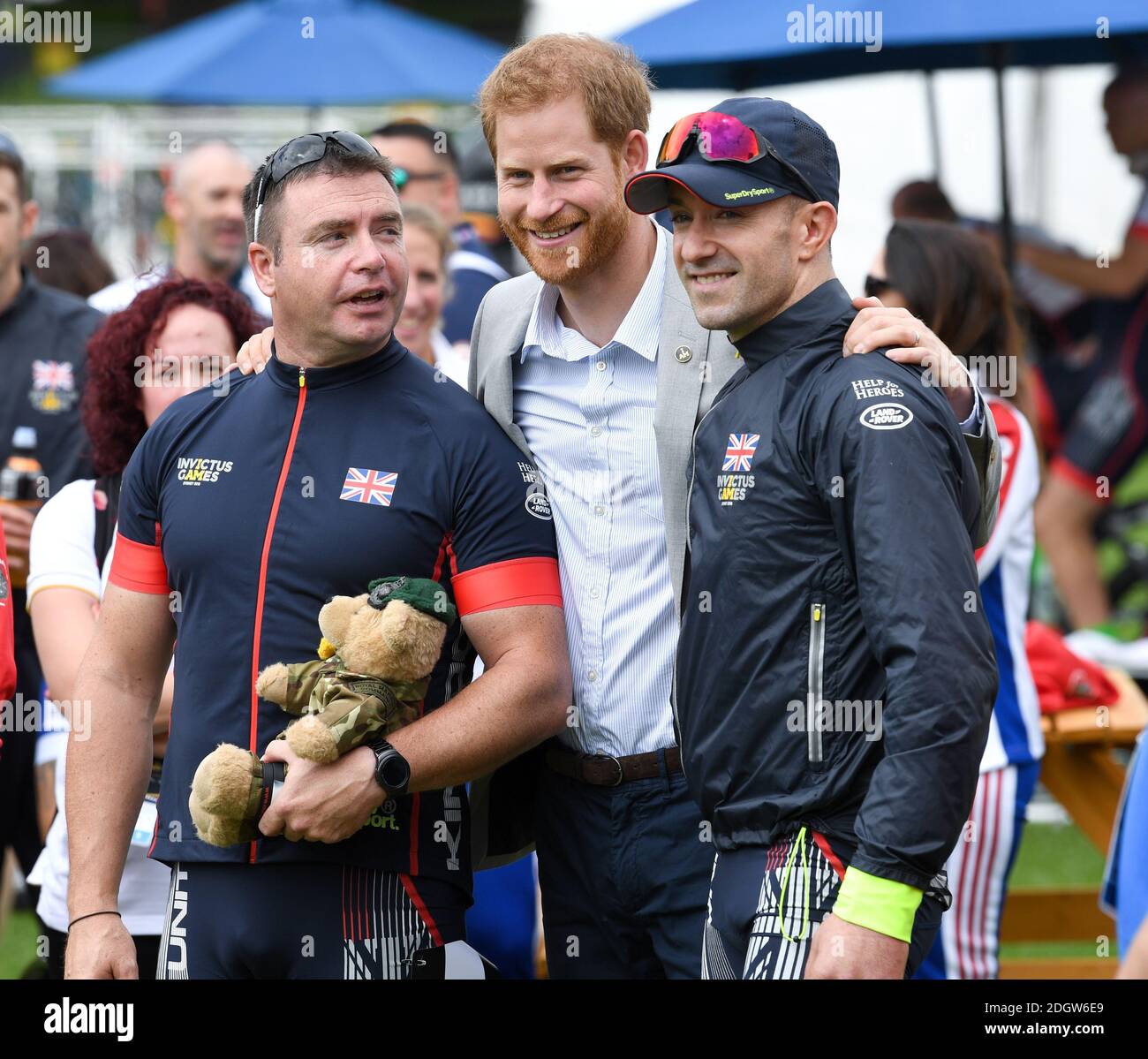 Prince Harry Duke of Sussex meets athletes at the Invictus Games and ...