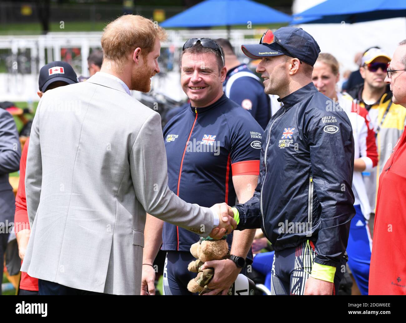 Prince Harry Duke of Sussex meets athletes at the Invictus Games and ...