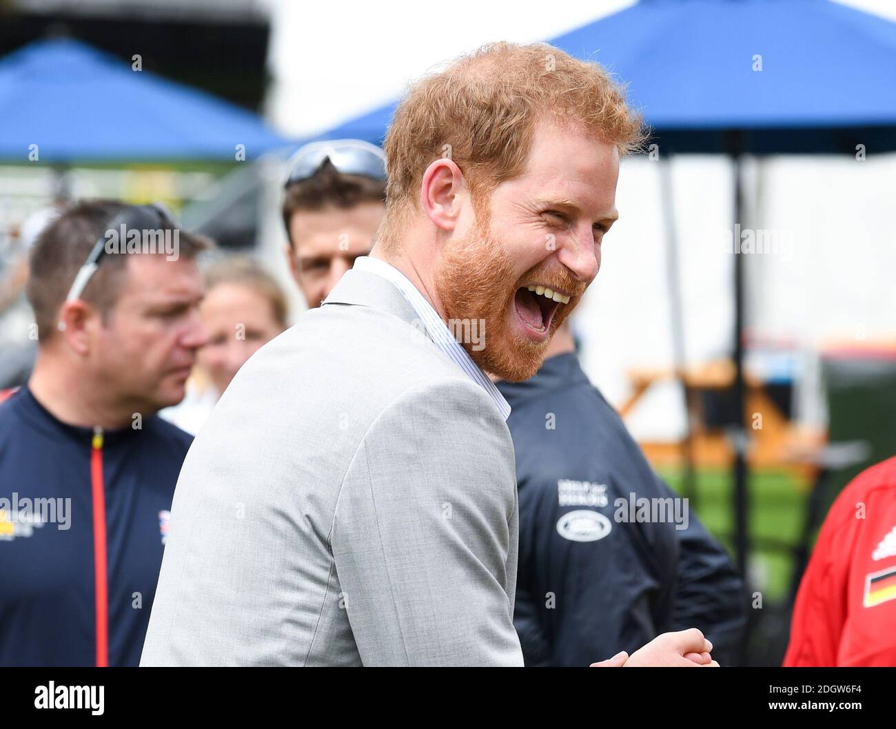 Prince Harry Duke of Sussex meets athletes at the Invictus Games and ...