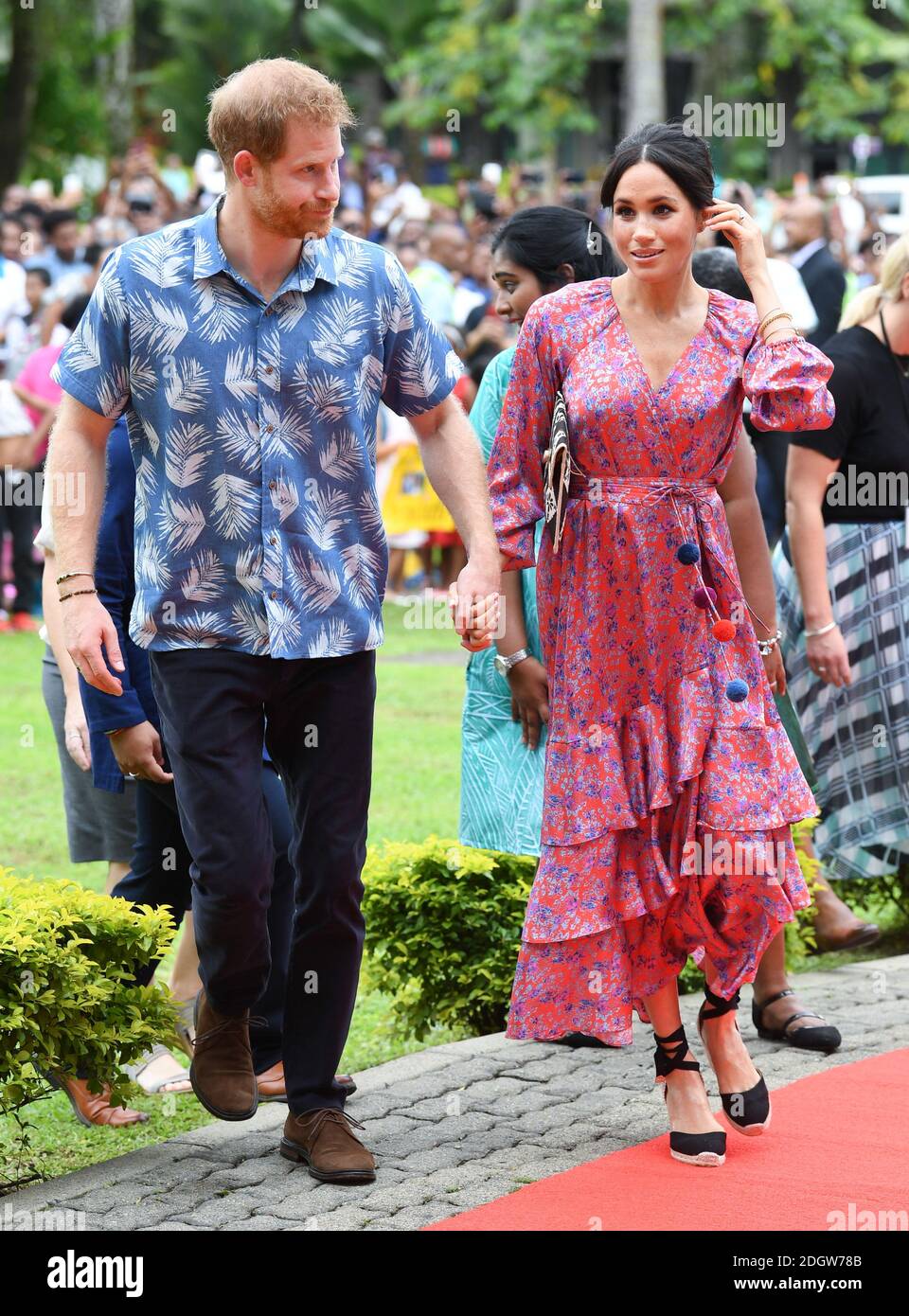 Prince Harry Duke of Sussex and Meghan Duchess of Sussex arrive at the ...