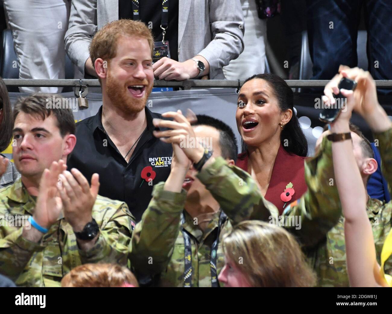 Prince Harry Duke of Sussex and Meghan Duchess of Sussex attend the ...
