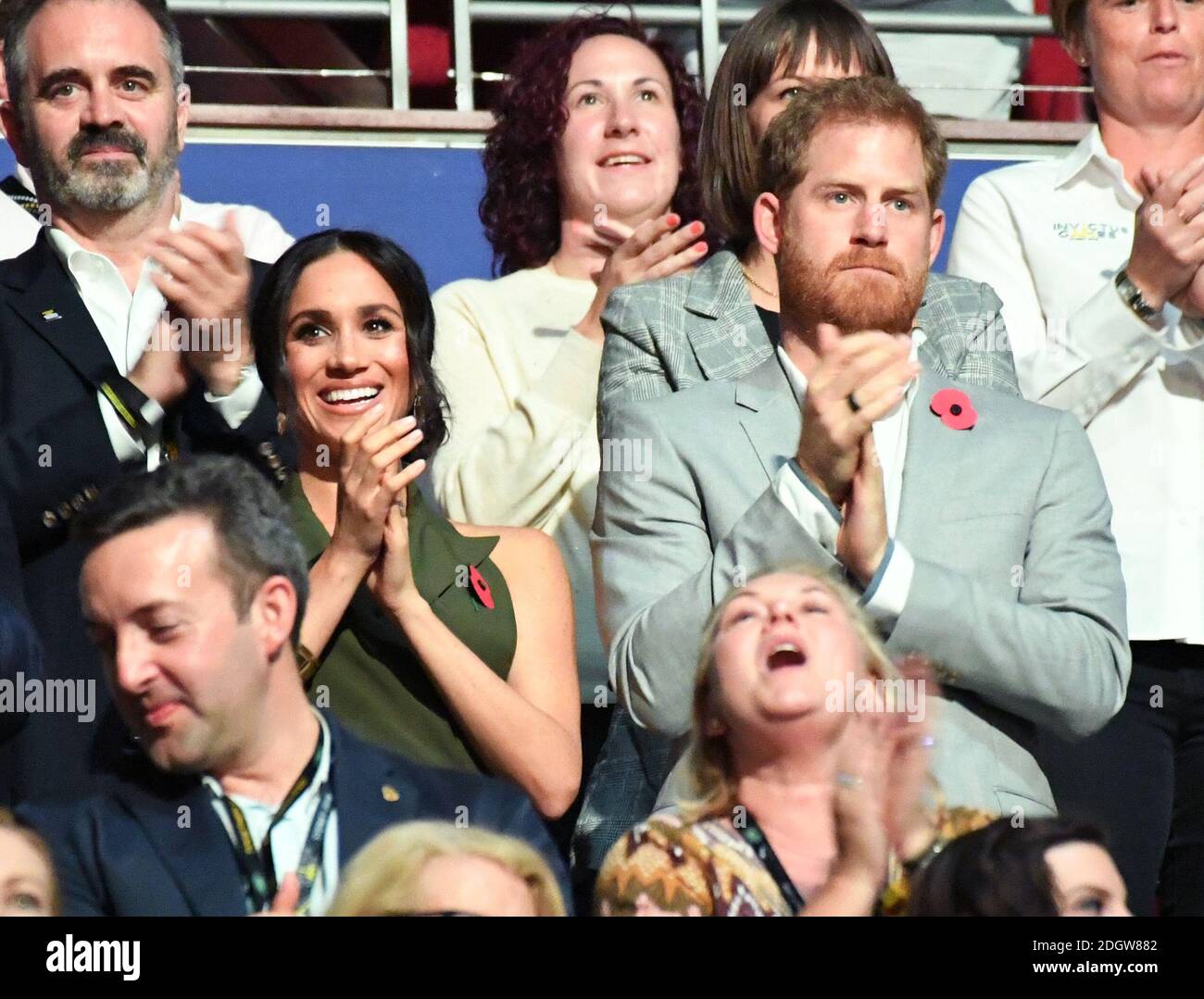 Prince Harry Duke of Sussex and Meghan Duchess of Sussex attend the Closing Ceremony of the ...
