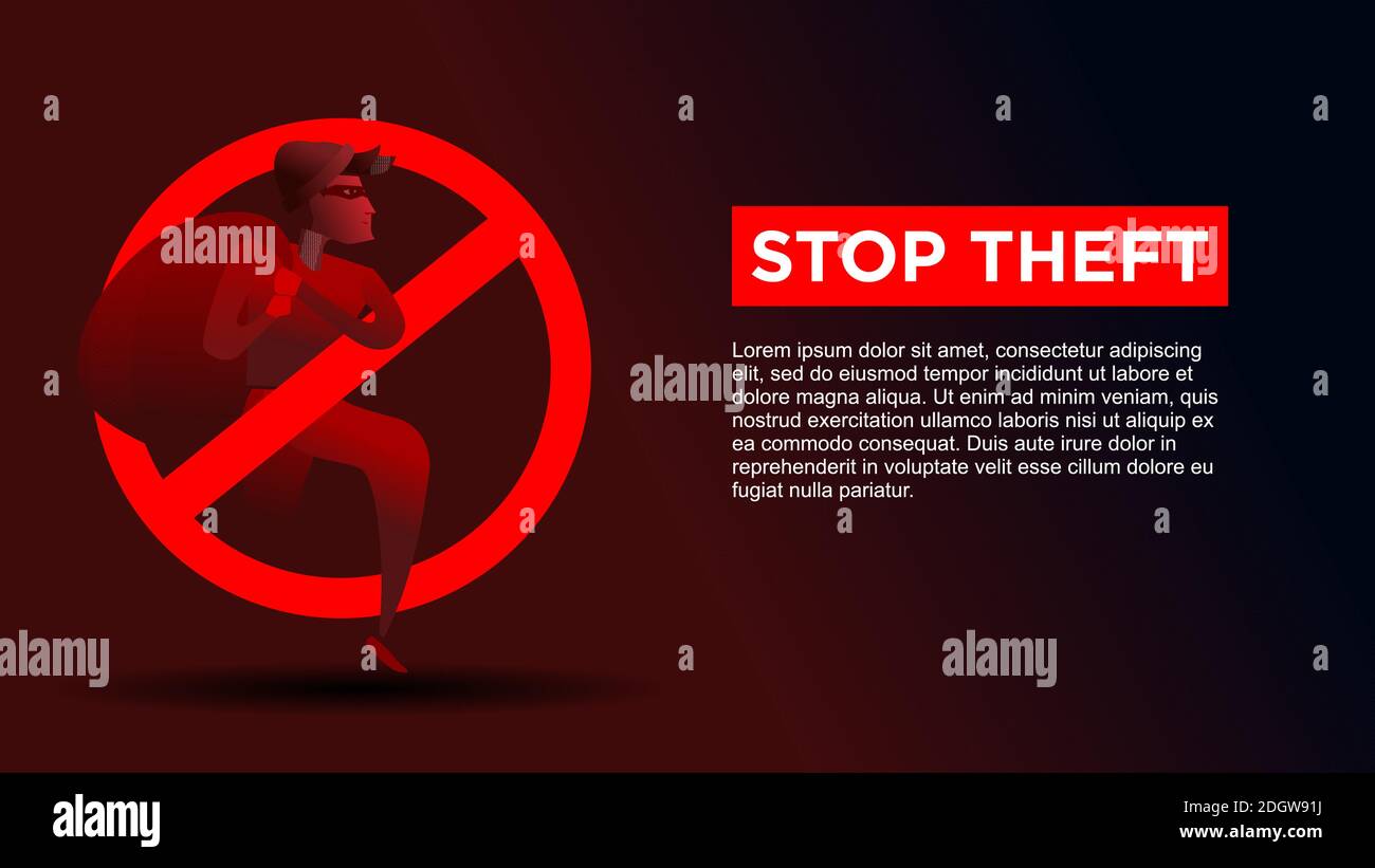 Stop stealing Stock Vector Images - Alamy