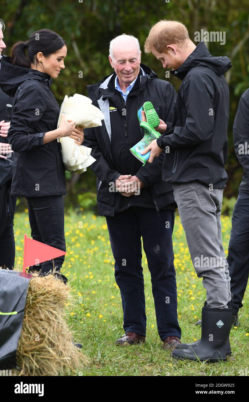 Prince Harry Duke of Sussex and Meghan Duchess of Sussex take part in ...