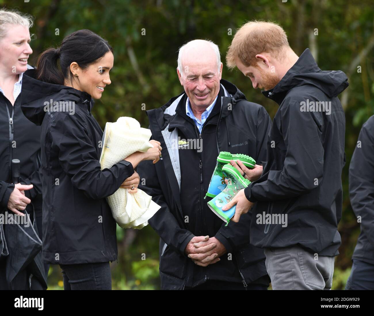 Prince Harry Duke of Sussex and Meghan Duchess of Sussex take part in ...