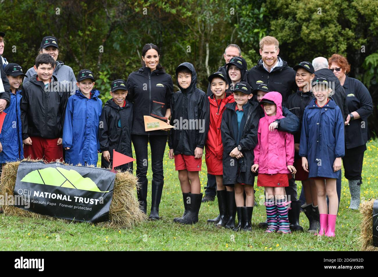 Prince Harry Duke of Sussex and Meghan Duchess of Sussex take part in ...