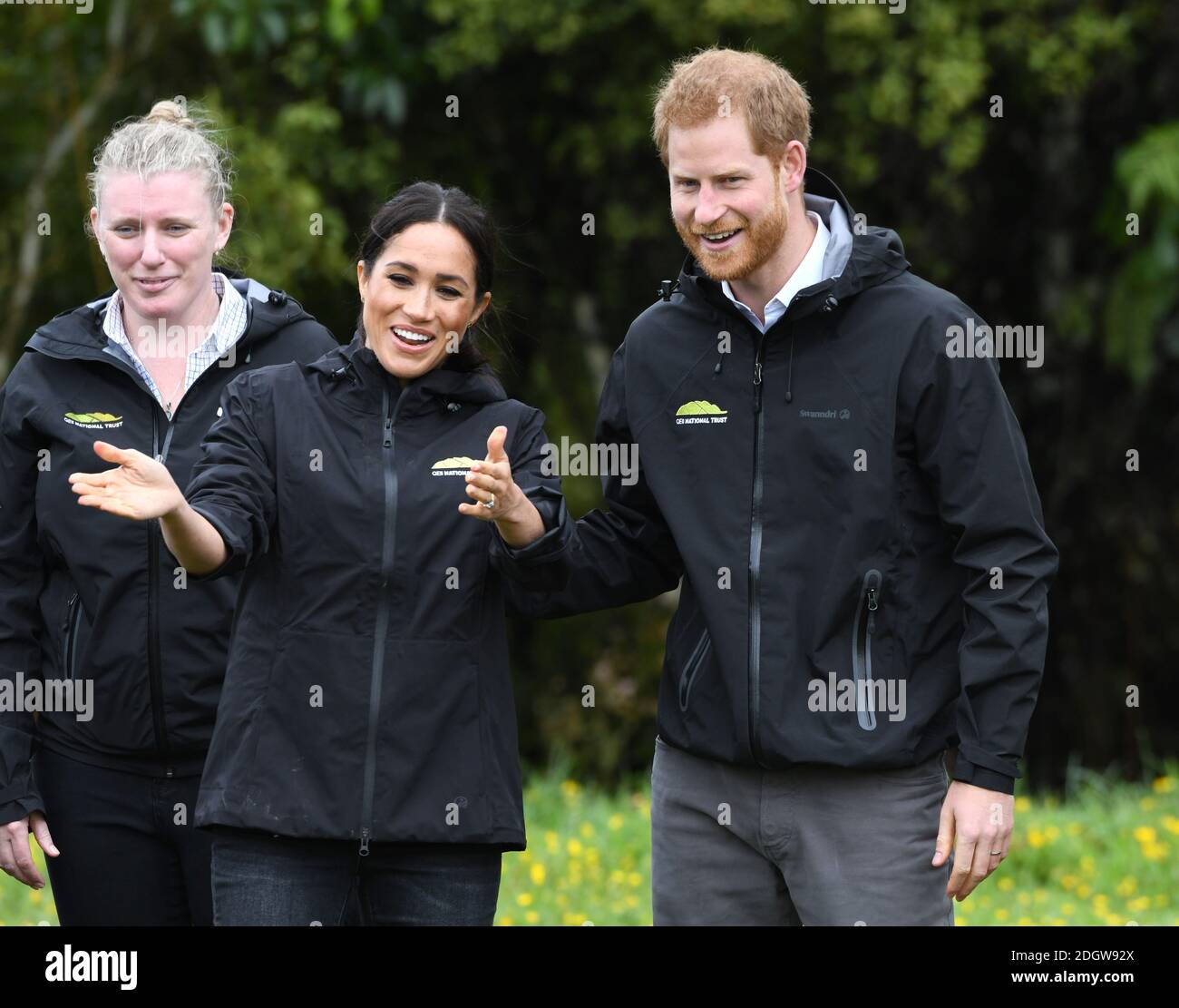 Prince Harry Duke of Sussex and Meghan Duchess of Sussex take part in ...
