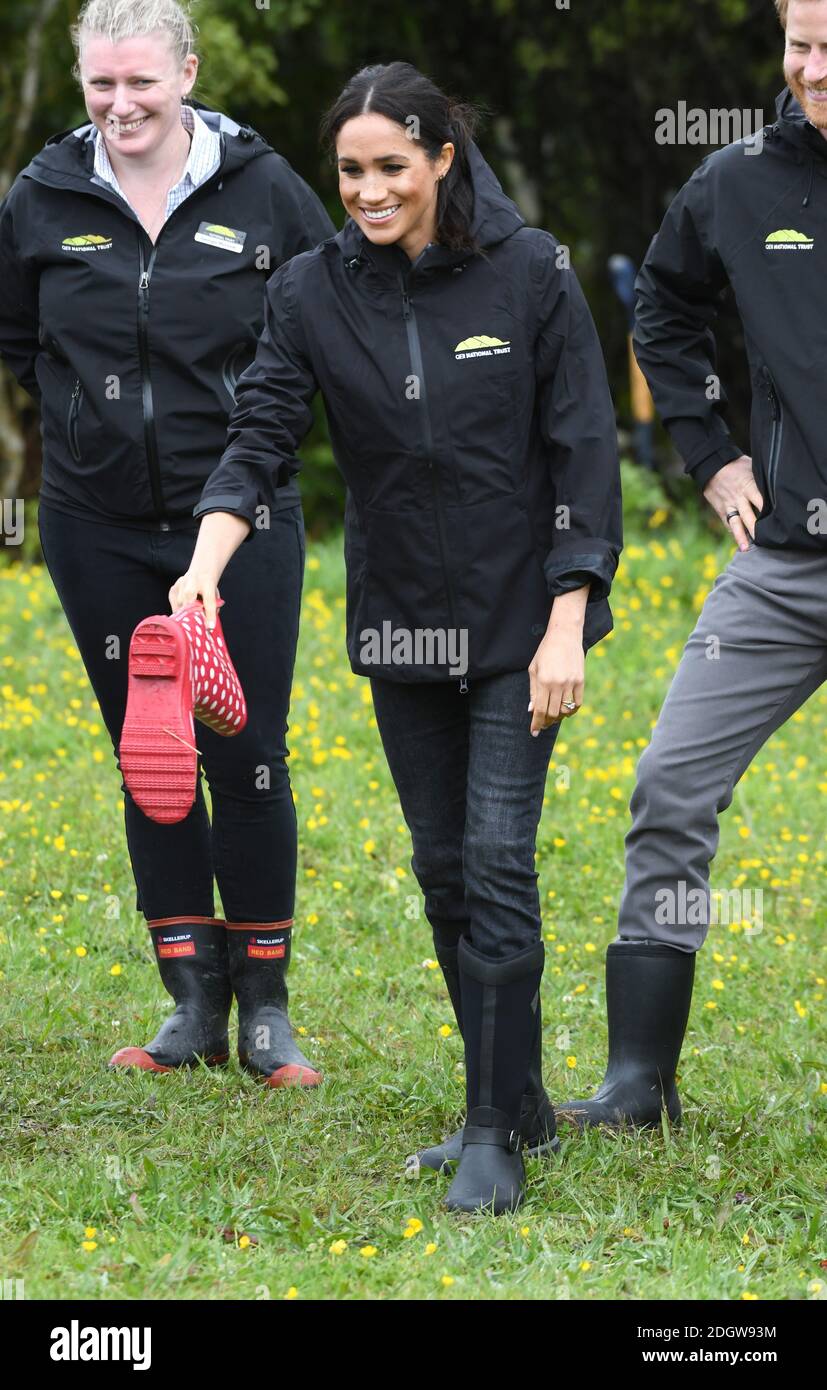 Prince Harry Duke of Sussex and Meghan Duchess of Sussex take part in ...