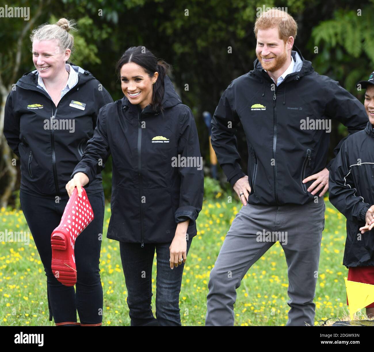 Prince Harry Duke of Sussex and Meghan Duchess of Sussex take part in ...