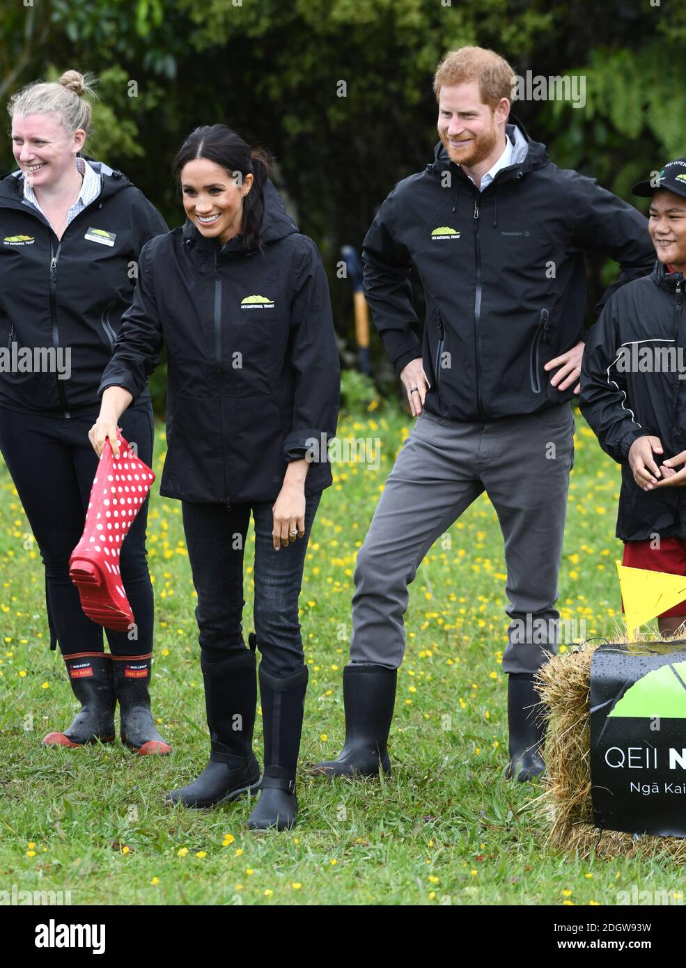 Prince Harry Duke of Sussex and Meghan Duchess of Sussex take part in ...