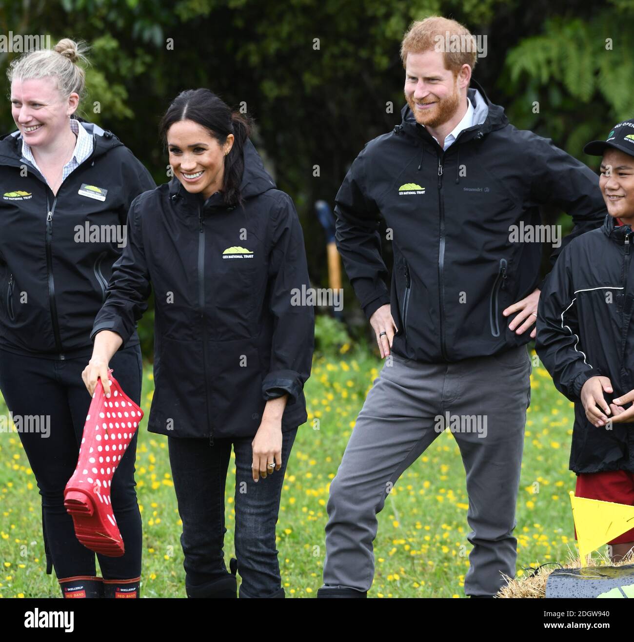 Prince Harry Duke of Sussex and Meghan Duchess of Sussex take part in ...