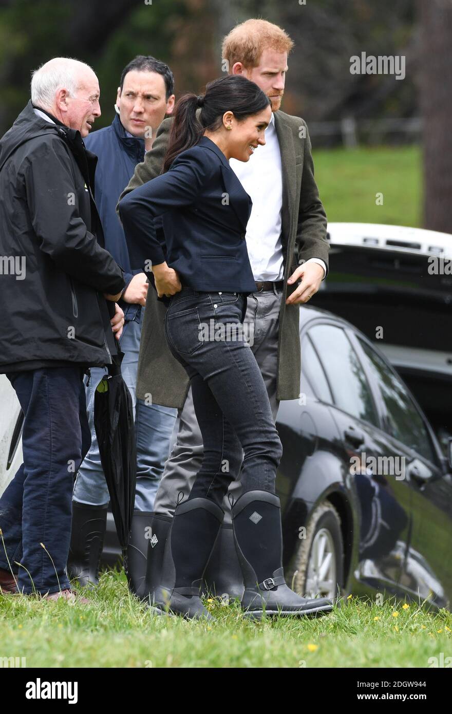 Prince Harry Duke of Sussex and Meghan Duchess of Sussex take part in ...