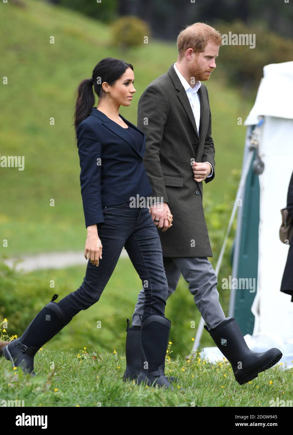 Prince Harry Duke of Sussex and Meghan Duchess of Sussex take part in ...