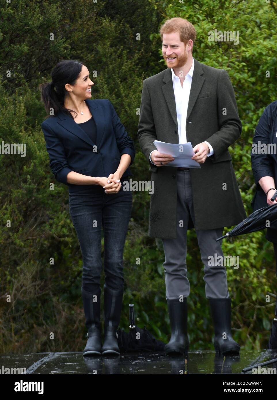 Prince Harry Duke of Sussex and Meghan Duchess of Sussex take part in ...
