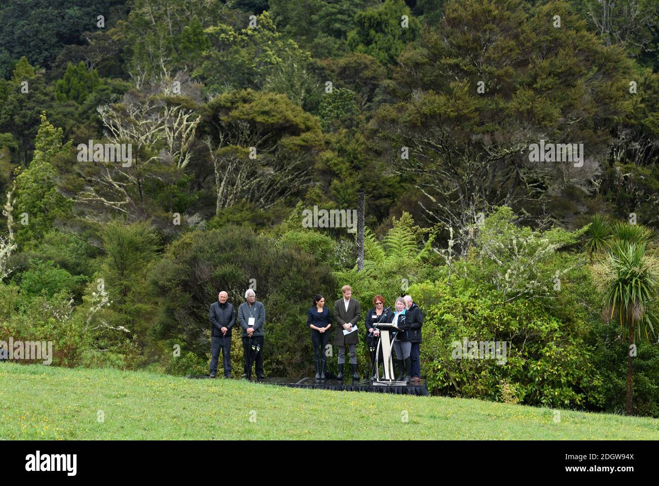 Prince Harry Duke of Sussex and Meghan Duchess of Sussex take part in ...