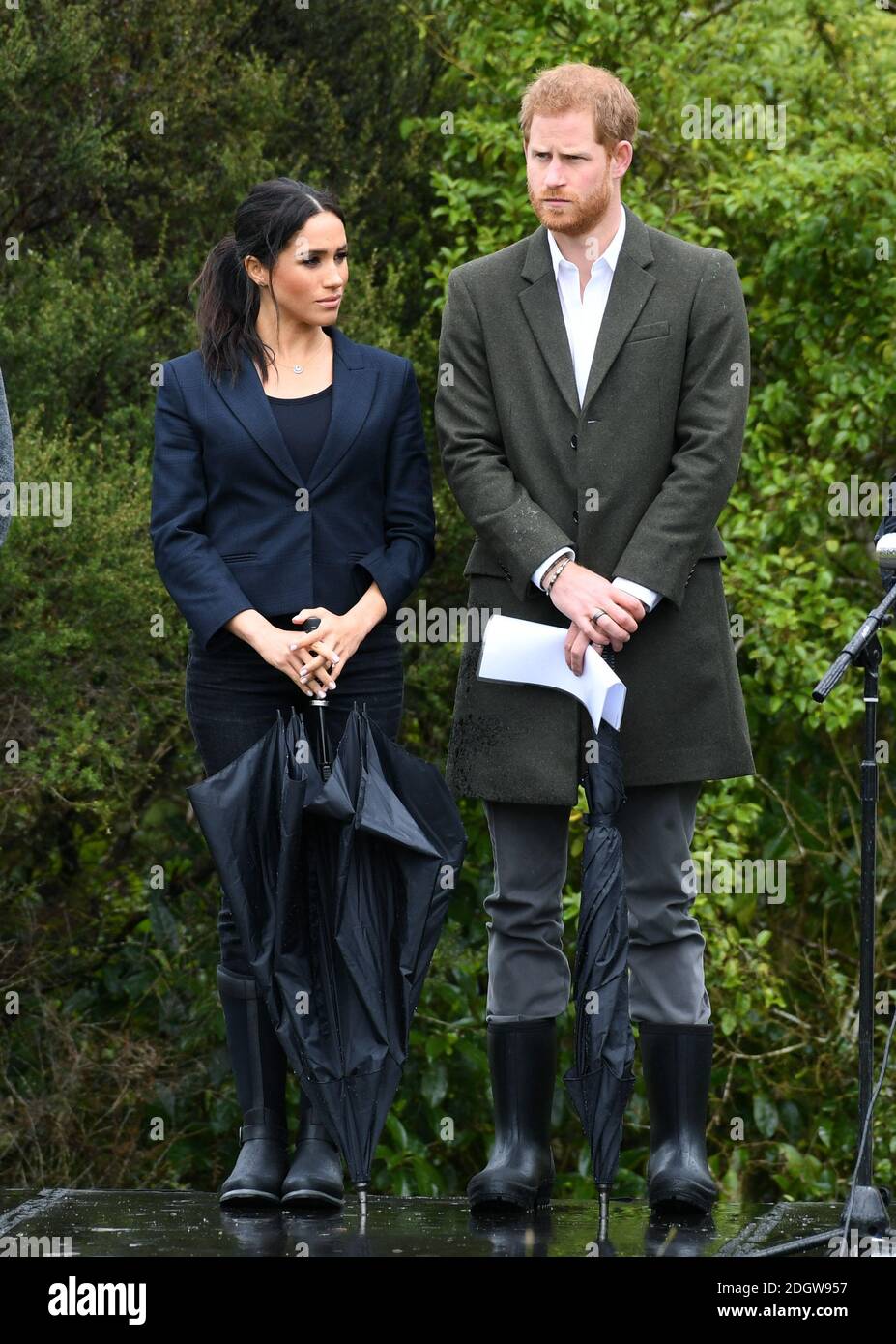 Prince Harry Duke of Sussex and Meghan Duchess of Sussex take part in ...